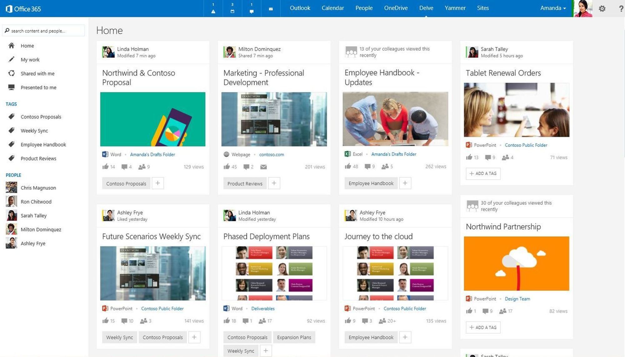 Microsoft ruller ut Delve - Digi.no