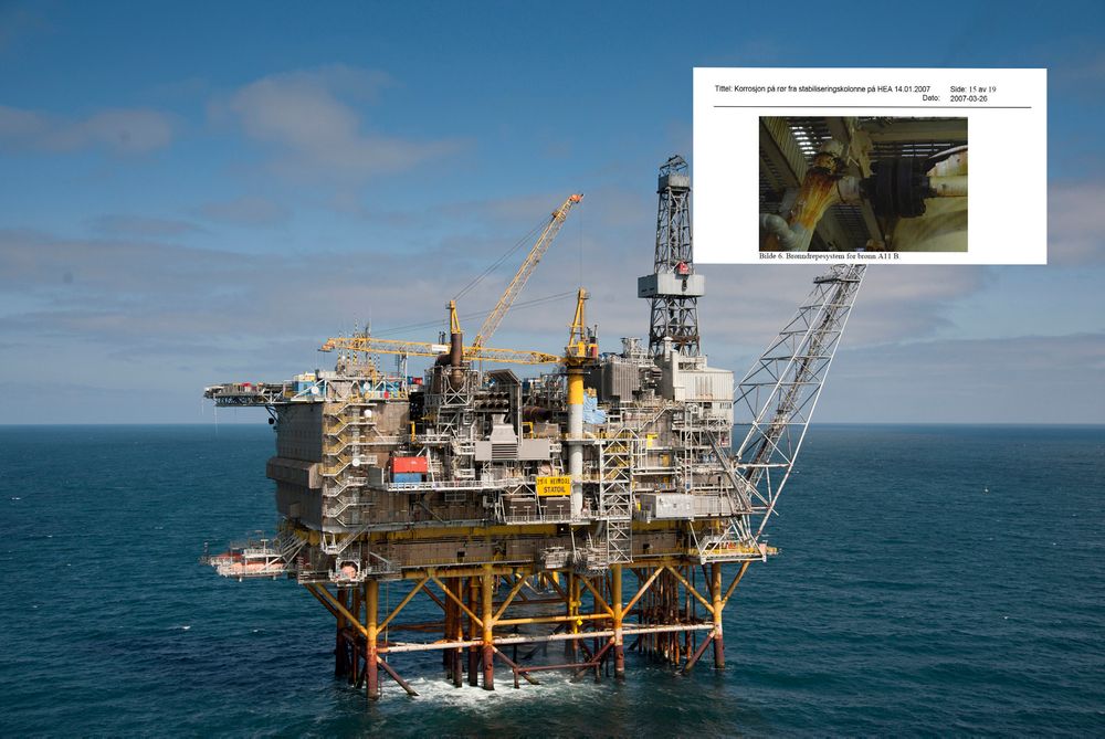 Trøbbel på Statoils Heimdal: Betydelige rustproblemer, og manglende ...