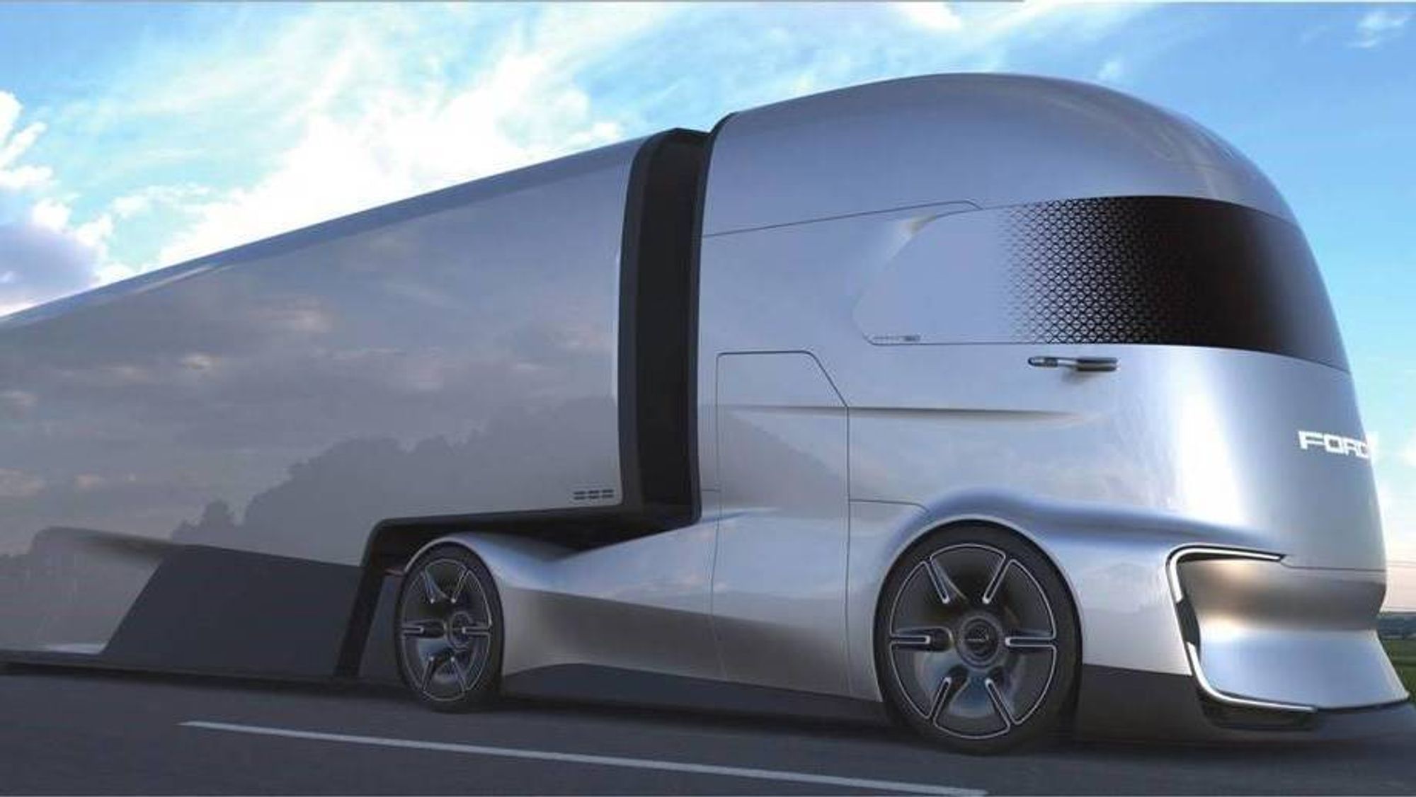 Her er Fords selvkjørende el-lastebil - Tu.no