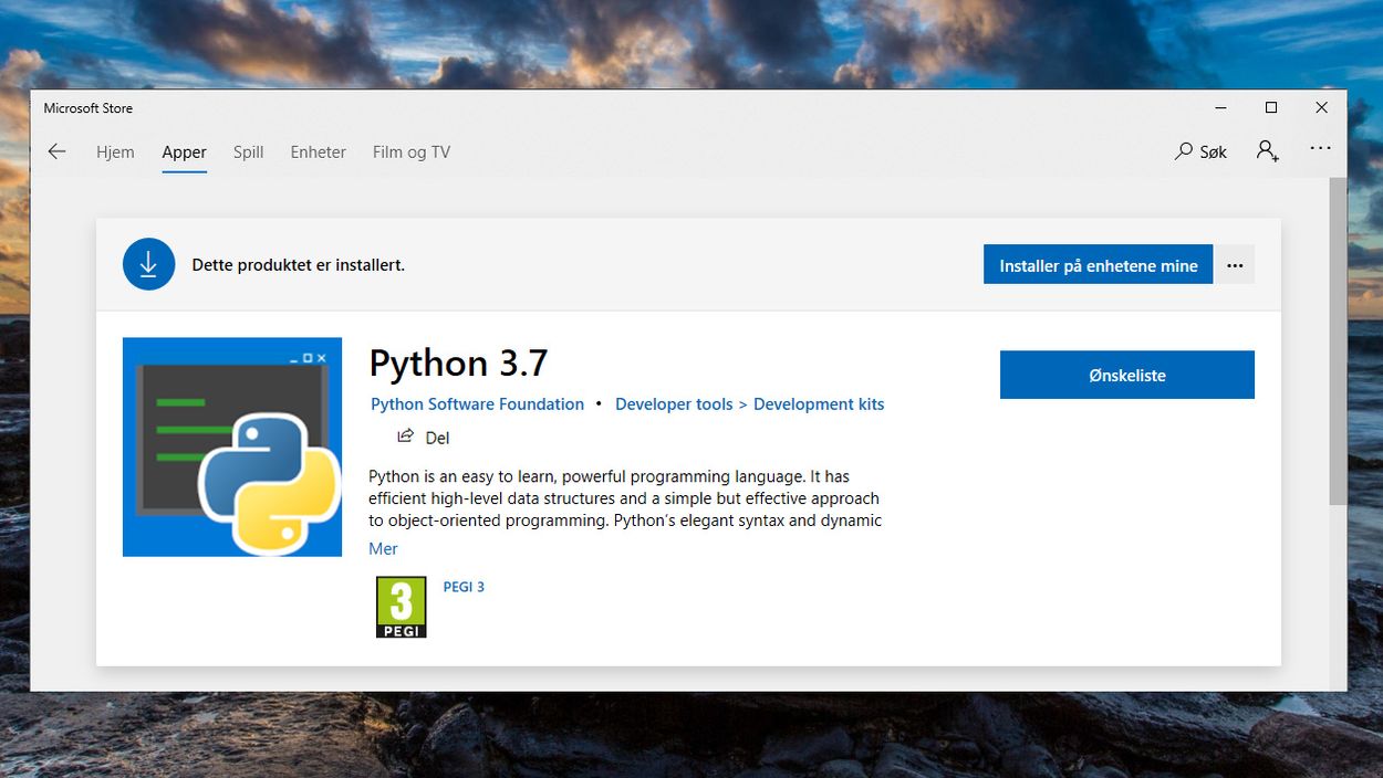 Nå er Python tilgjengelig fra Microsoft Store - Digi.no